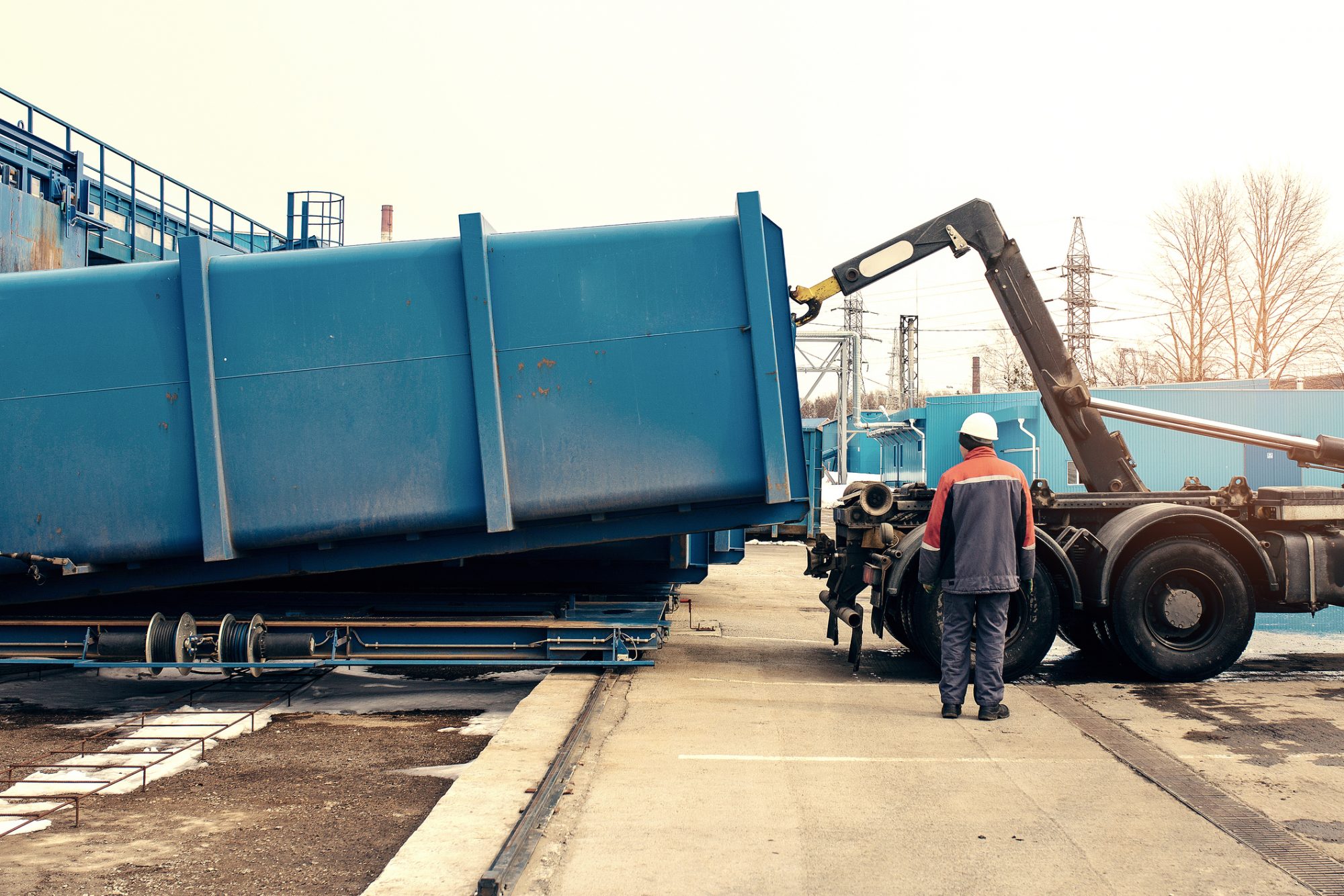 No room on site? Specialist wait and load waste collection and disposal ...